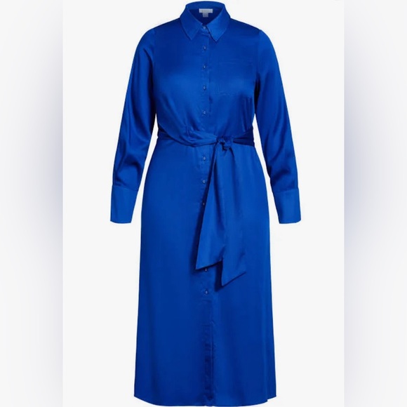 City Chic | Dresses | Nwt Refinity Claire Dress In Sapphire | Poshmark